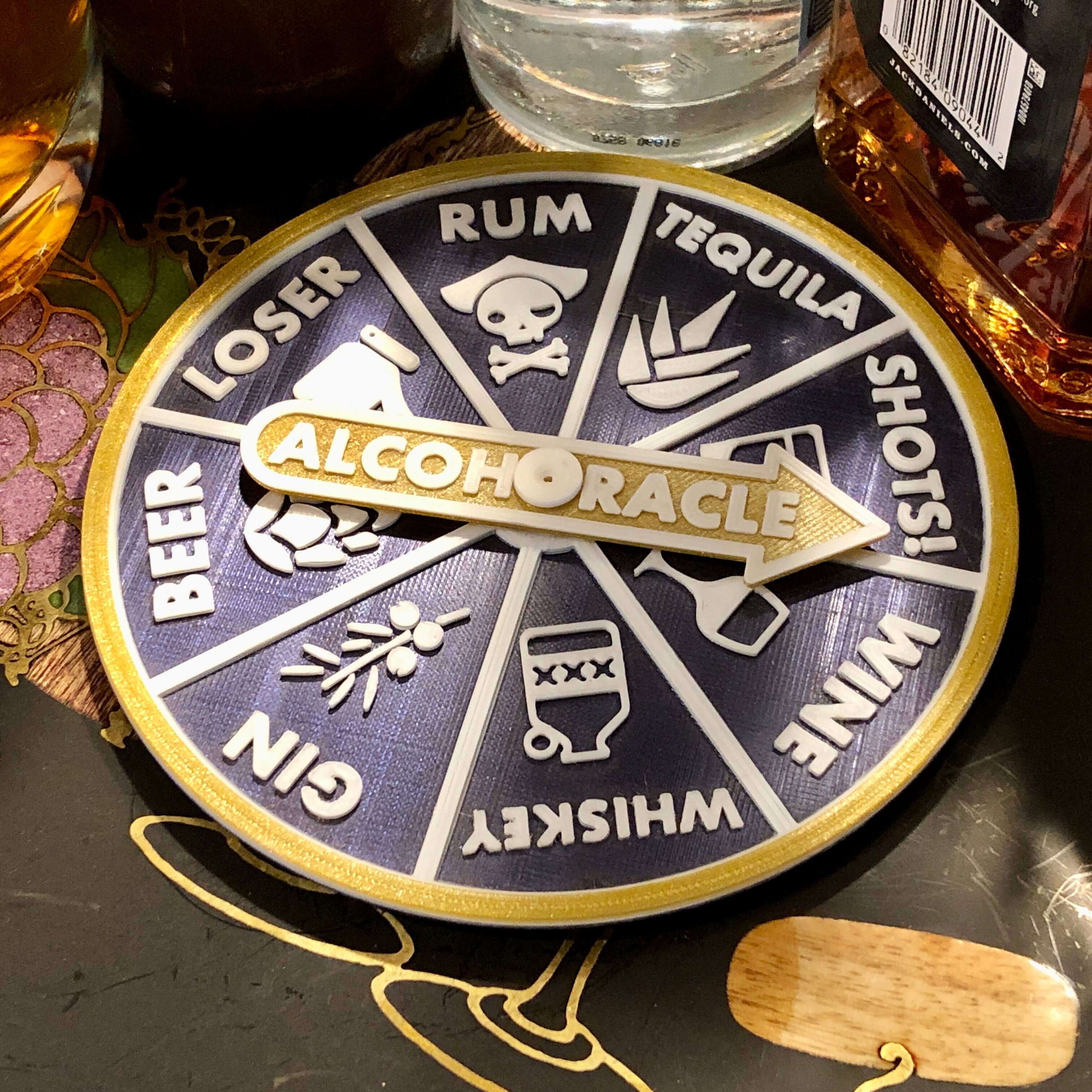 Alcohoracle Drinking Game Spinner by Dany Sánchez | Download free STL ...