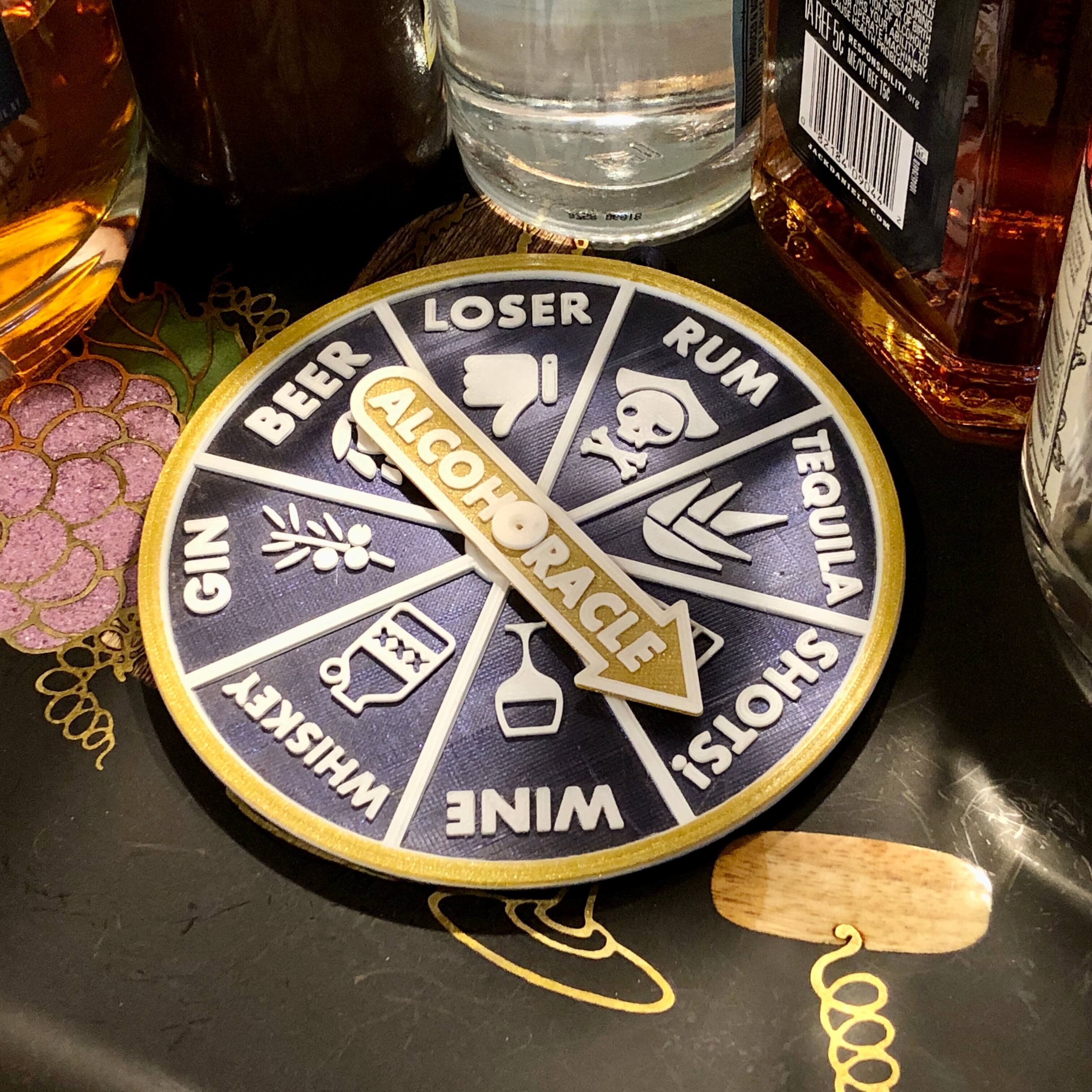 Alcohoracle Drinking Game Spinner by Dany Sánchez | Download free STL ...