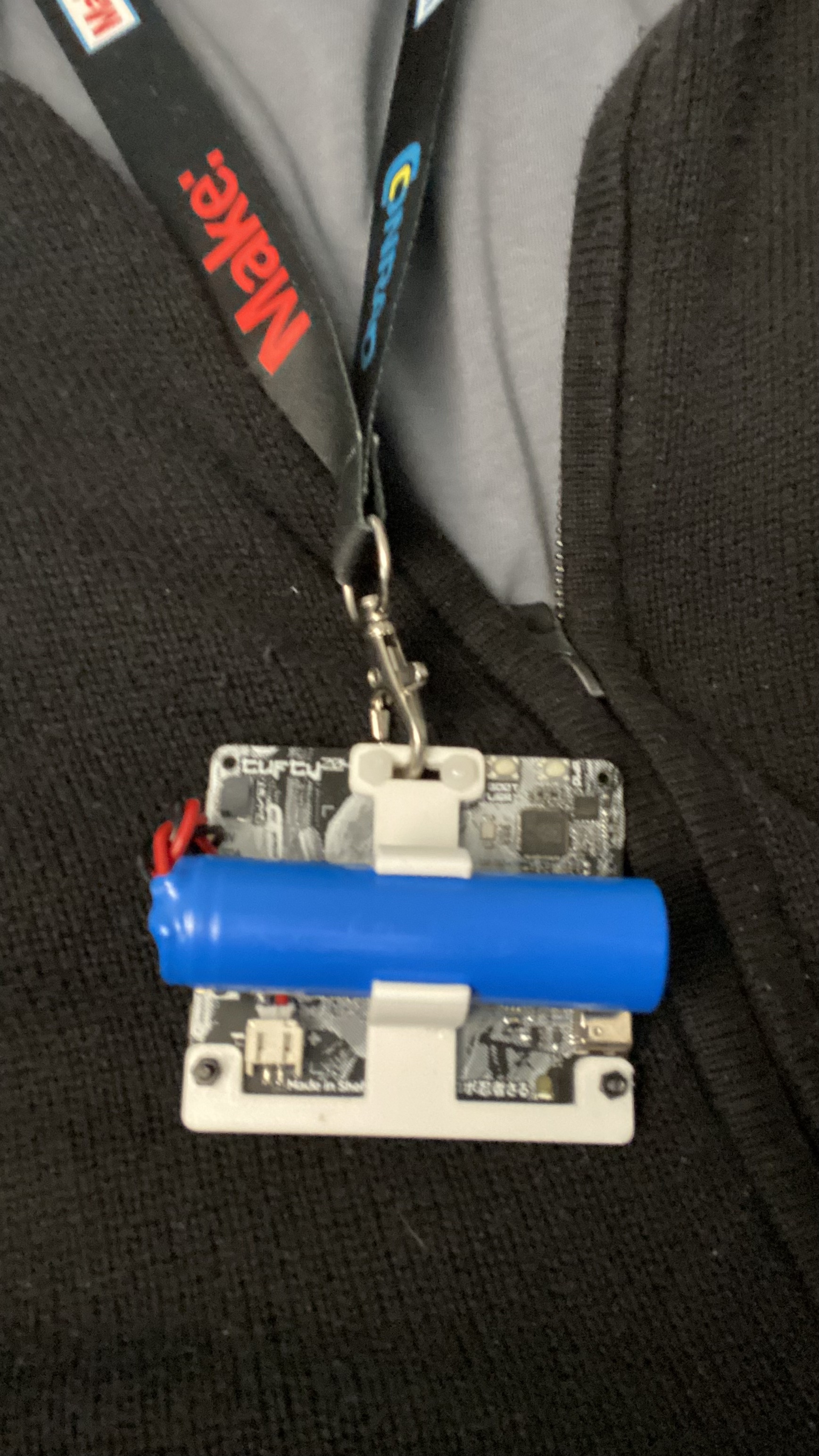 Pimoroni Tufty 2040 Battery Holder by Monkey Made Me | Download free ...