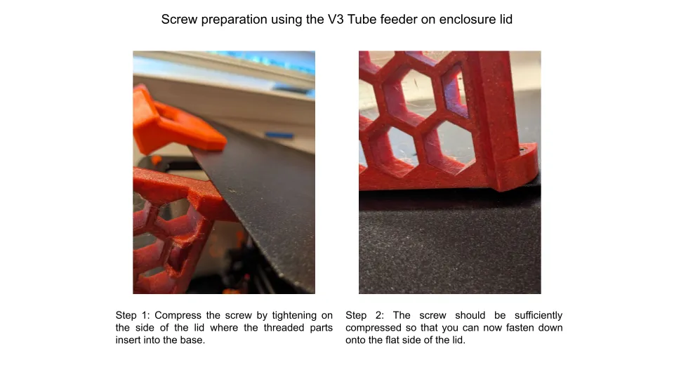 MMU2 tube feeder for the Prusa enclosure with honeycomb pattern by Ben ...