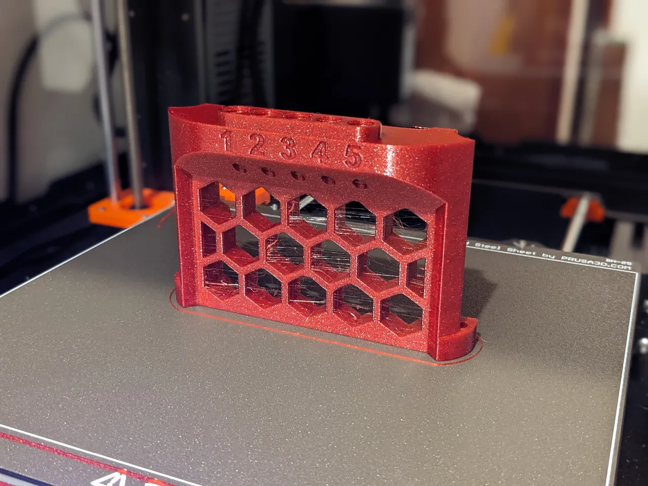MMU2 tube feeder for the Prusa enclosure with honeycomb pattern by Ben ...