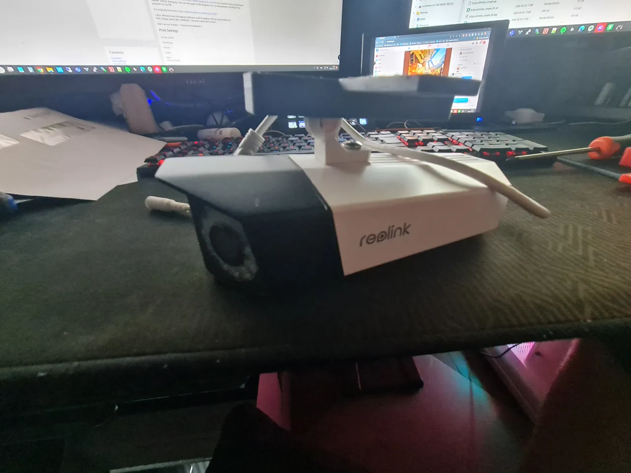 Reolink Duo Cam Slim Simple Mount by jonas wadsten | Download free STL ...
