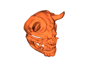 full oni mask #2 by b41dur | Download free STL model | Printables.com