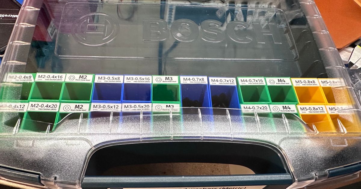 Bosch/Sortimo i-Boxx72 Sorting Containers by petrilli | Download free ...