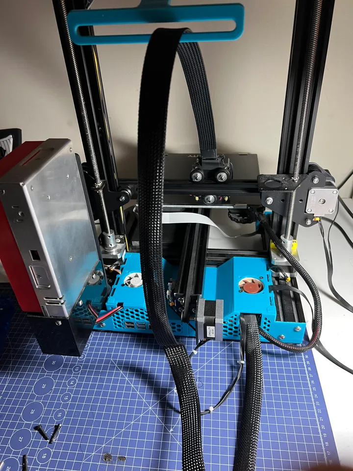 Creality Ender 3 Pro - Rear Case with Raspbery Pi 4 (suitable for Sprite Extruder Cable) by ...