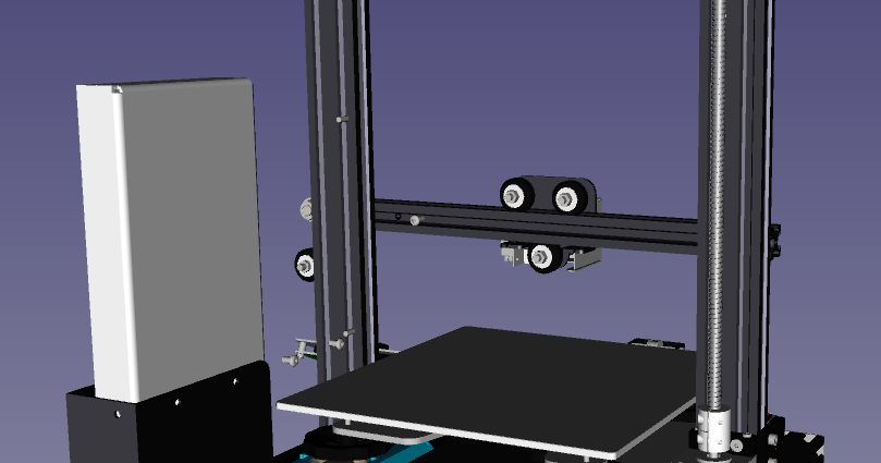 Creality Ender 3 Pro - Rear Case with Raspbery Pi 4 (suitable for Sprite Extruder Cable) by ...