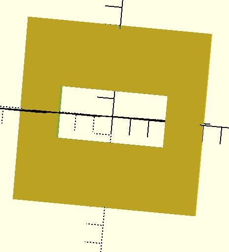 OpenScad Panel Cutout Template - Rectangular hole by Michael | Download ...