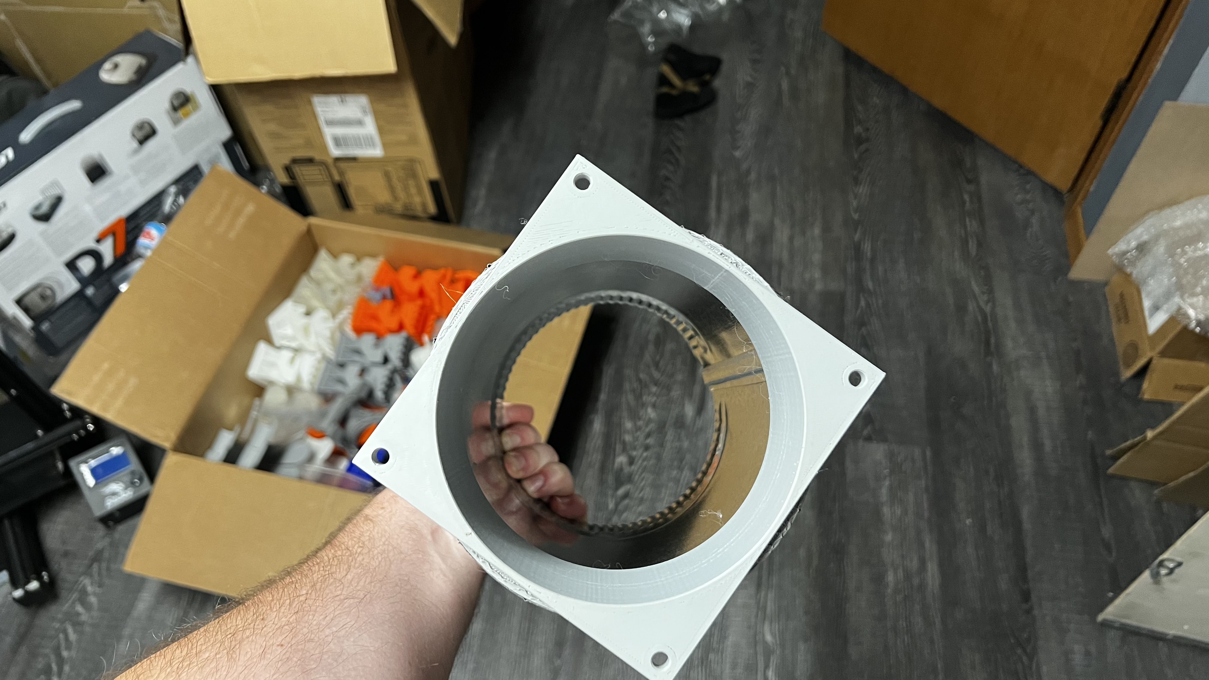 140mm PC Fan to 6" HVAC Duct Adapter by Tatanka | Download free STL ...