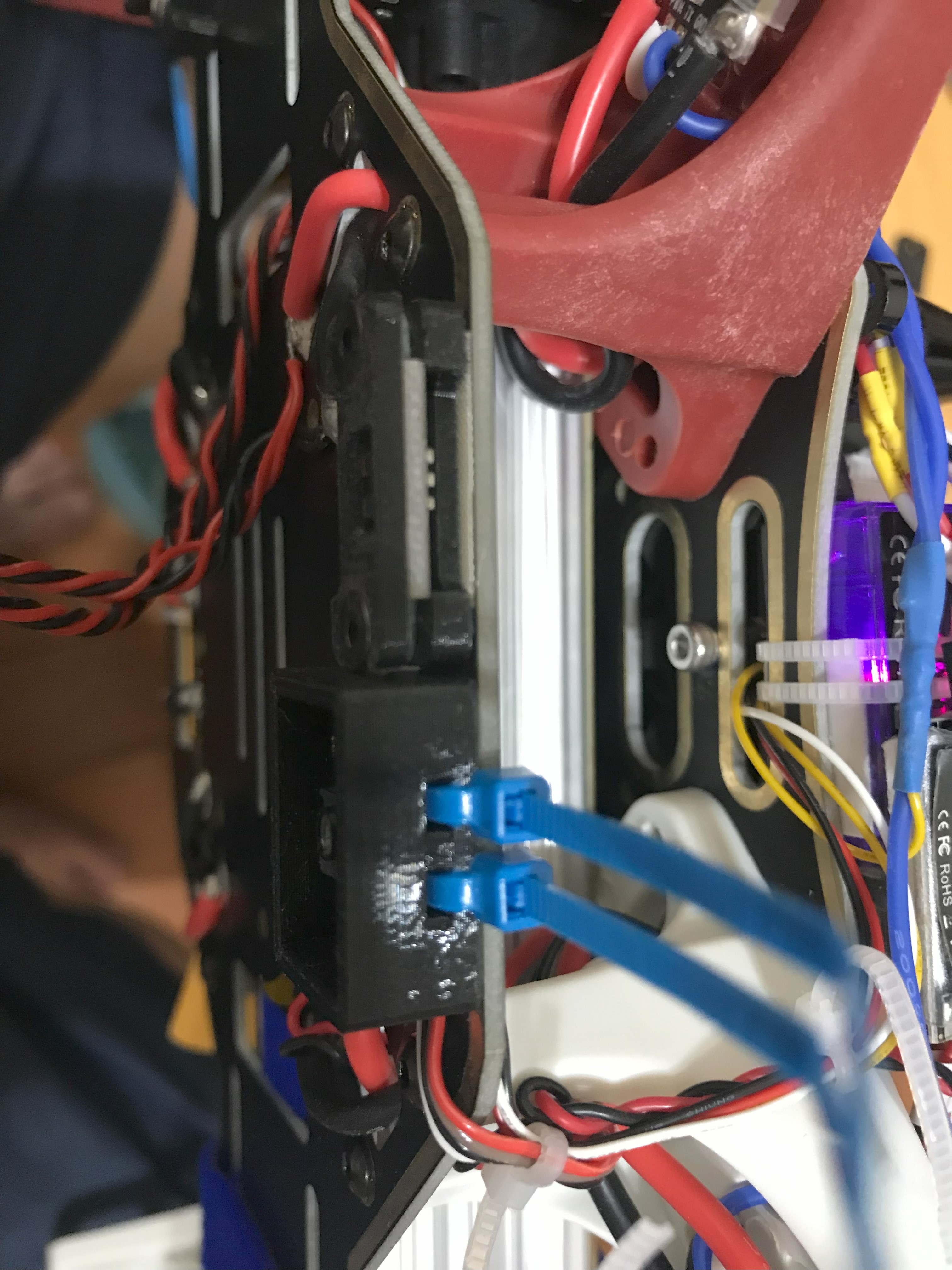 Vl53lx1 And Optic Flow Sensor Mount By Lin Jeff Download Free Stl Model 