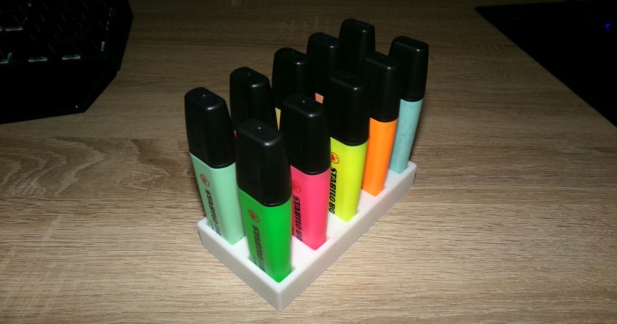 Stabilo Boss highlighter/marker holder by TheoBr24 | Download free STL ...