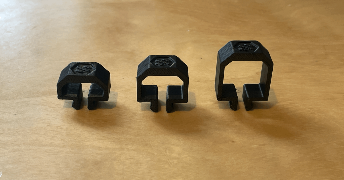 VORON 2020 Aluminum Profile Cable Clip Bigger Sizes by Diaprojector ...