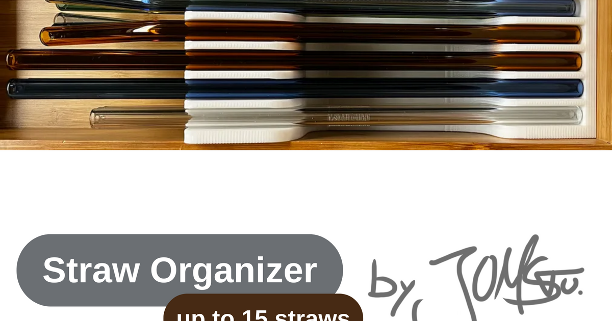 Straw Holder by Jomstu | Download free STL model | Printables.com