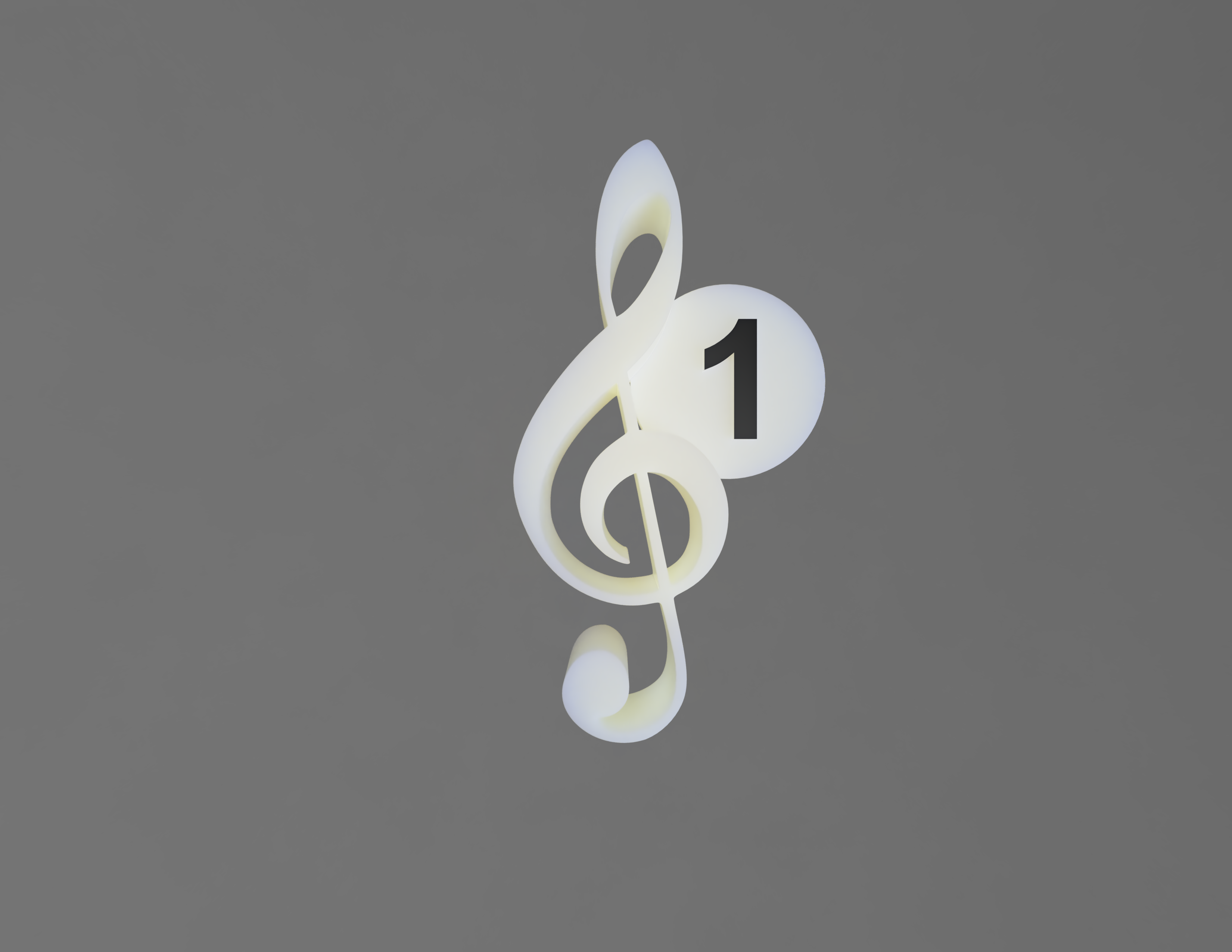 Treble clef medal by ElektroPepega | Download free STL model ...