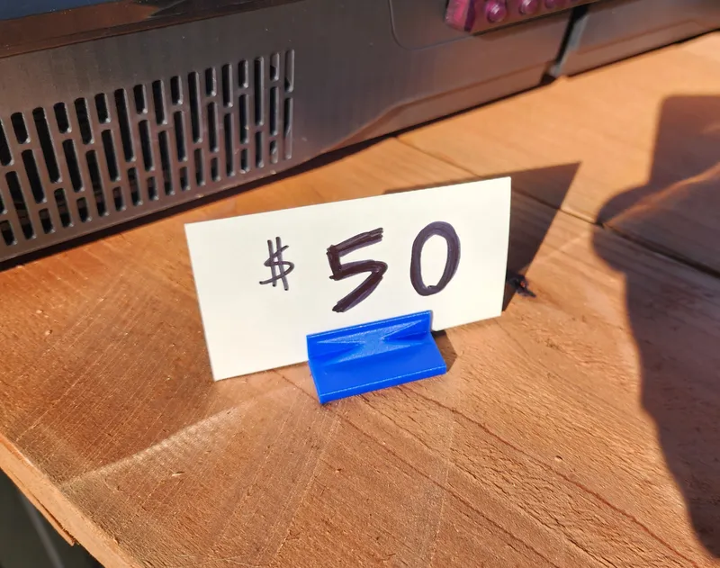 Price Card Holder by Triple G Workshop | Download free STL model ...