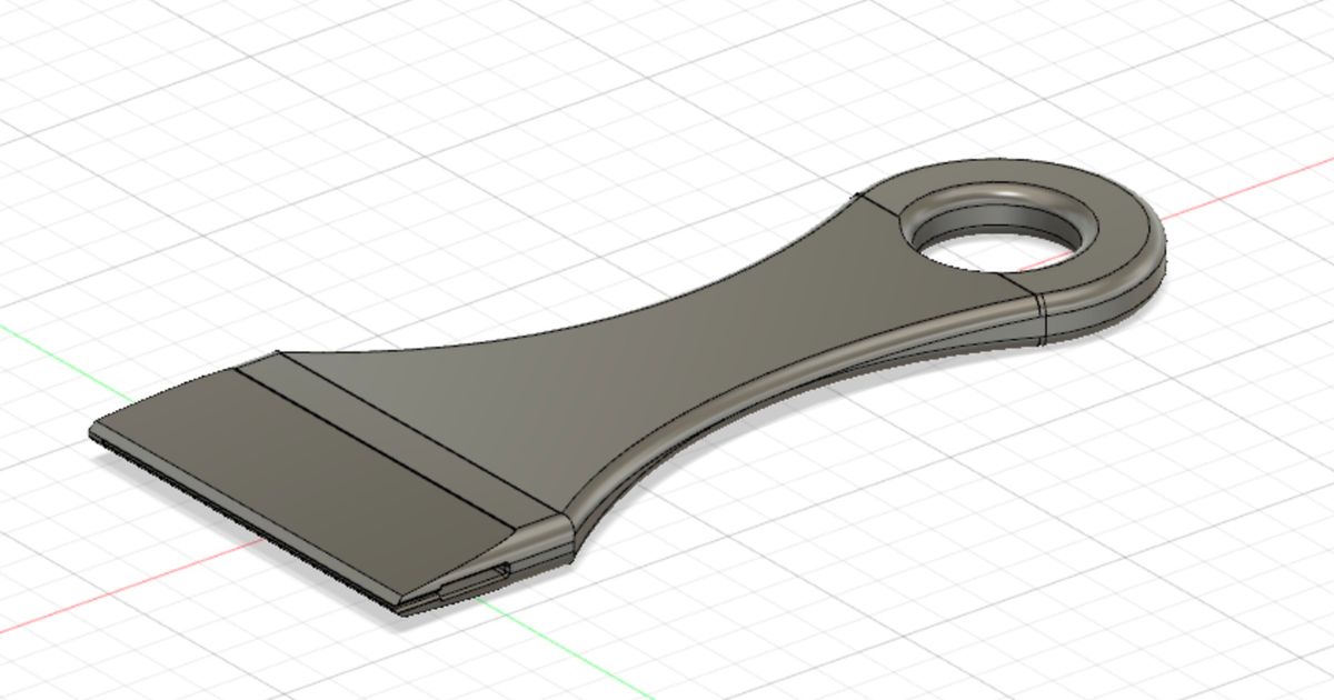Razor Scraper Handle by Quib21 | Download free STL model | Printables.com
