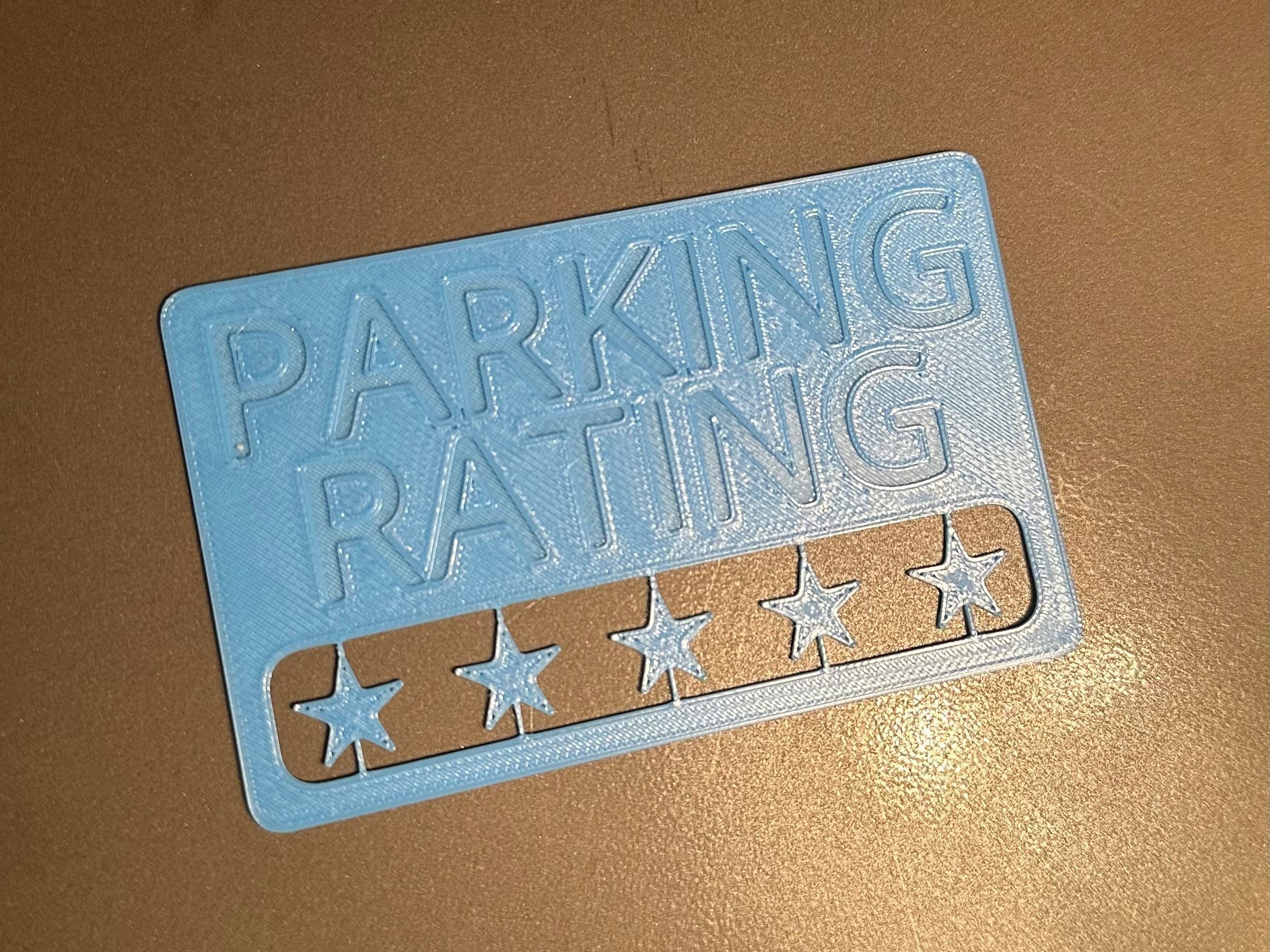 Parking Rating by Redtanker | Download free STL model | Printables.com