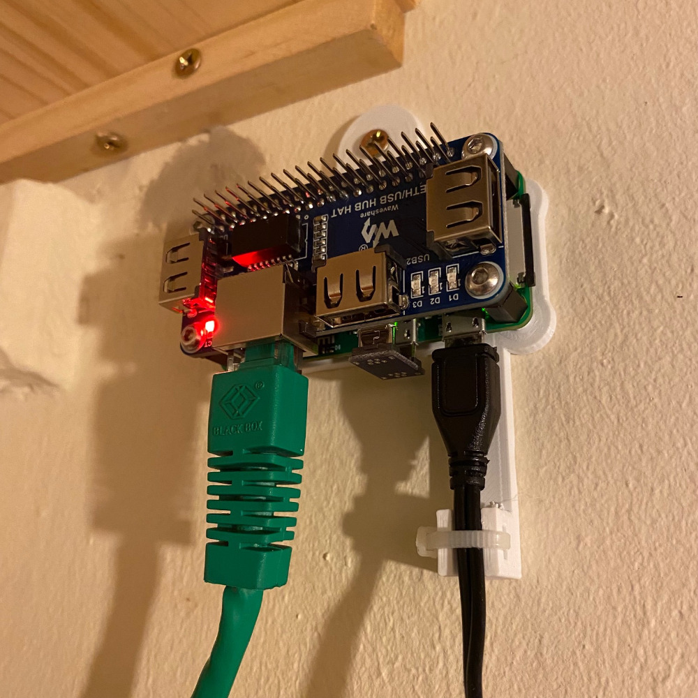 Raspberry Pi Zero wall mount bracket remix by edcdadstuff | Download ...