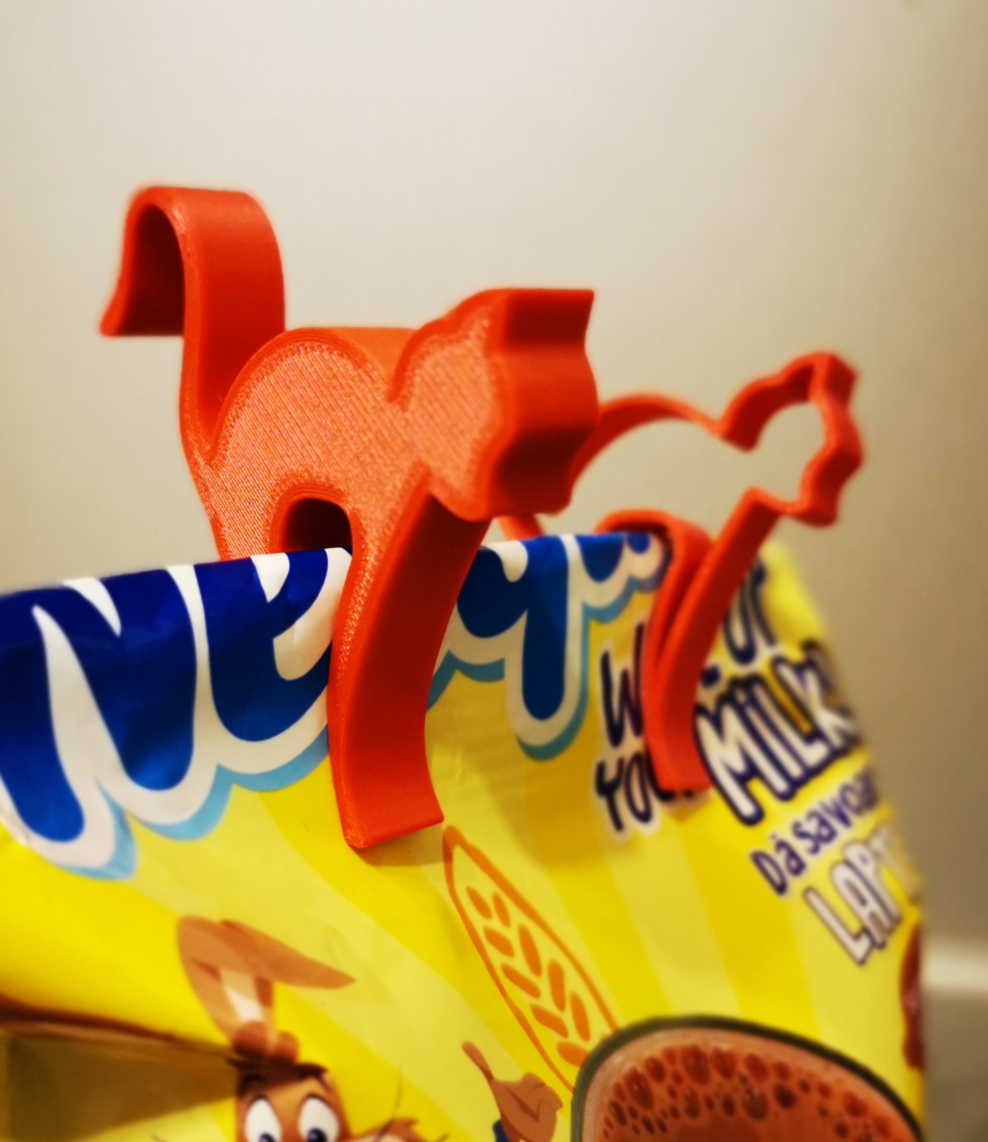 Cat clip for kids cereal bags by RaduSorin1 | Download free STL model ...
