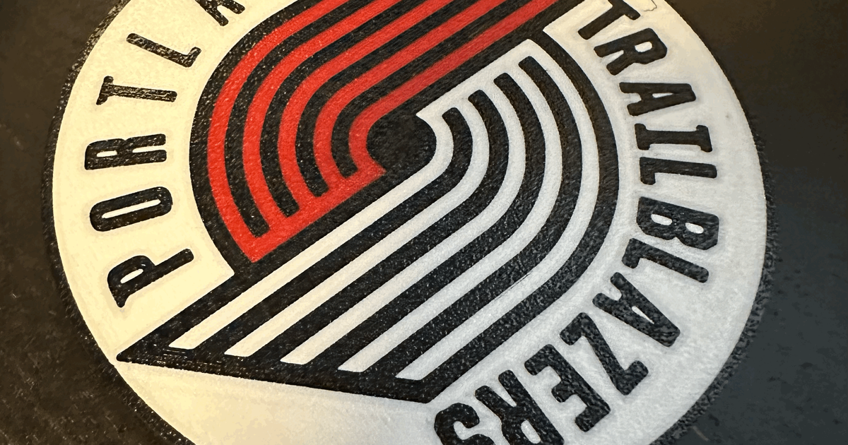Trail Blazers Coaster v1 by freeformz | Download free STL model ...
