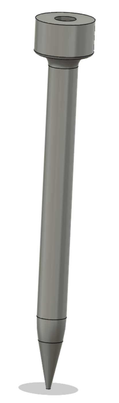 Driveway Marker hammer in stake by Bender | Download free STL model ...