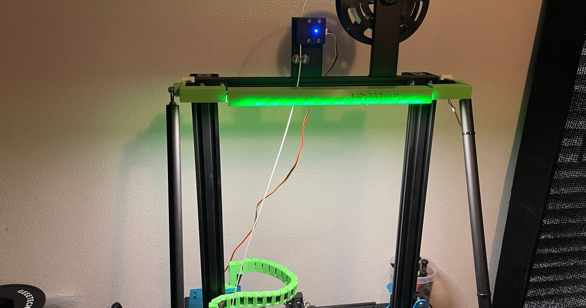 3 Peice Modular LED Mount for CR-10 V3 by GrumpiMechanik | Download ...