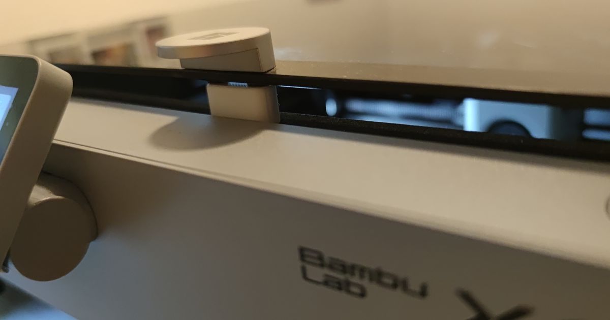 Simple fast spacer for the glass cover [Bambu Lab P1S/X1/ X1C] by ...