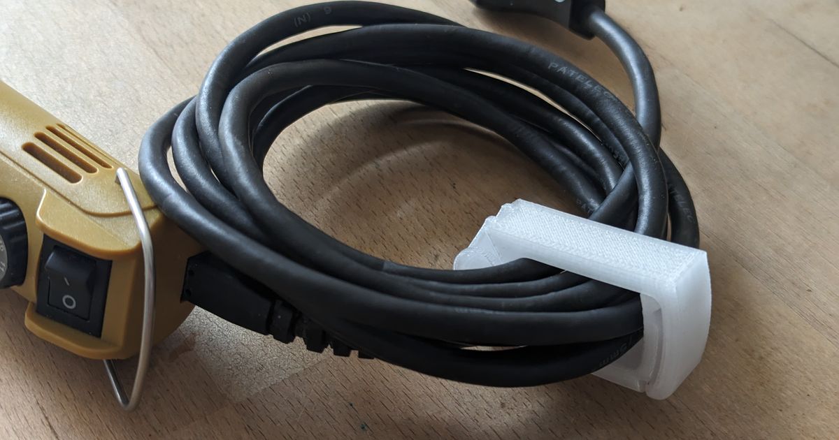 Print in place cable organizer by Hybridkunst | Download free STL model ...