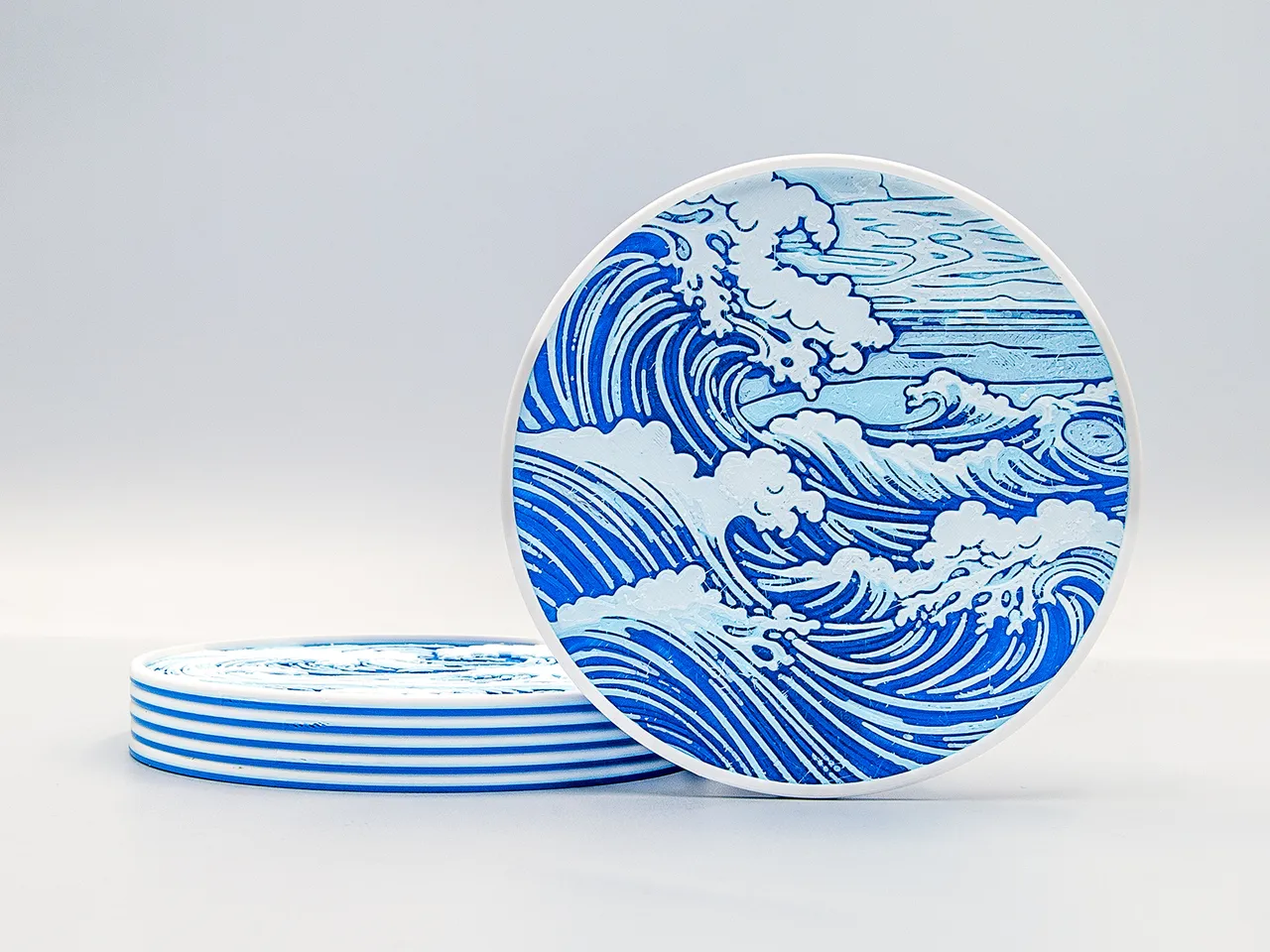 Wave Coasters by Bamingo Design | Download free STL model | Printables.com