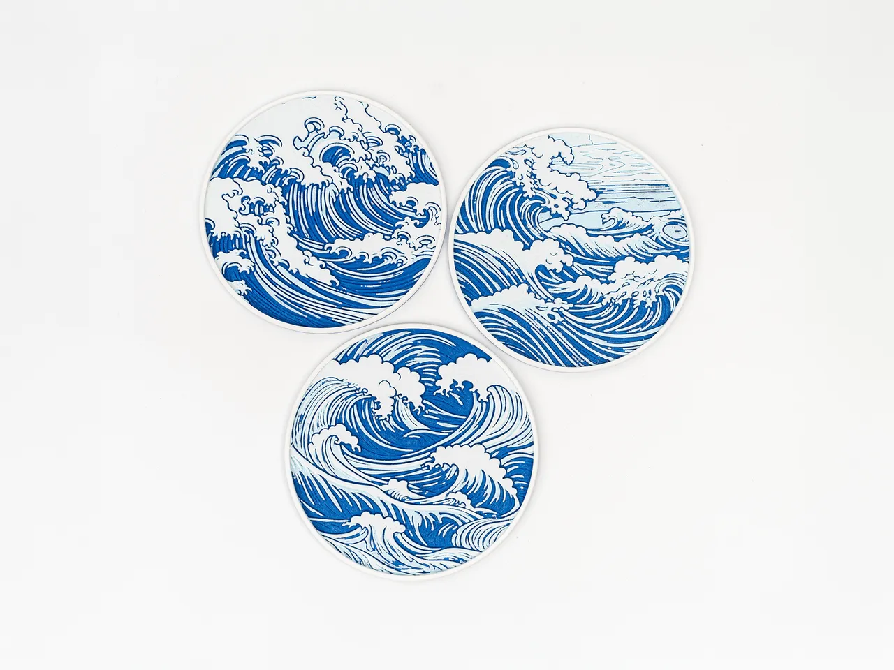 Wave Coasters by Bamingo Design | Download free STL model | Printables.com