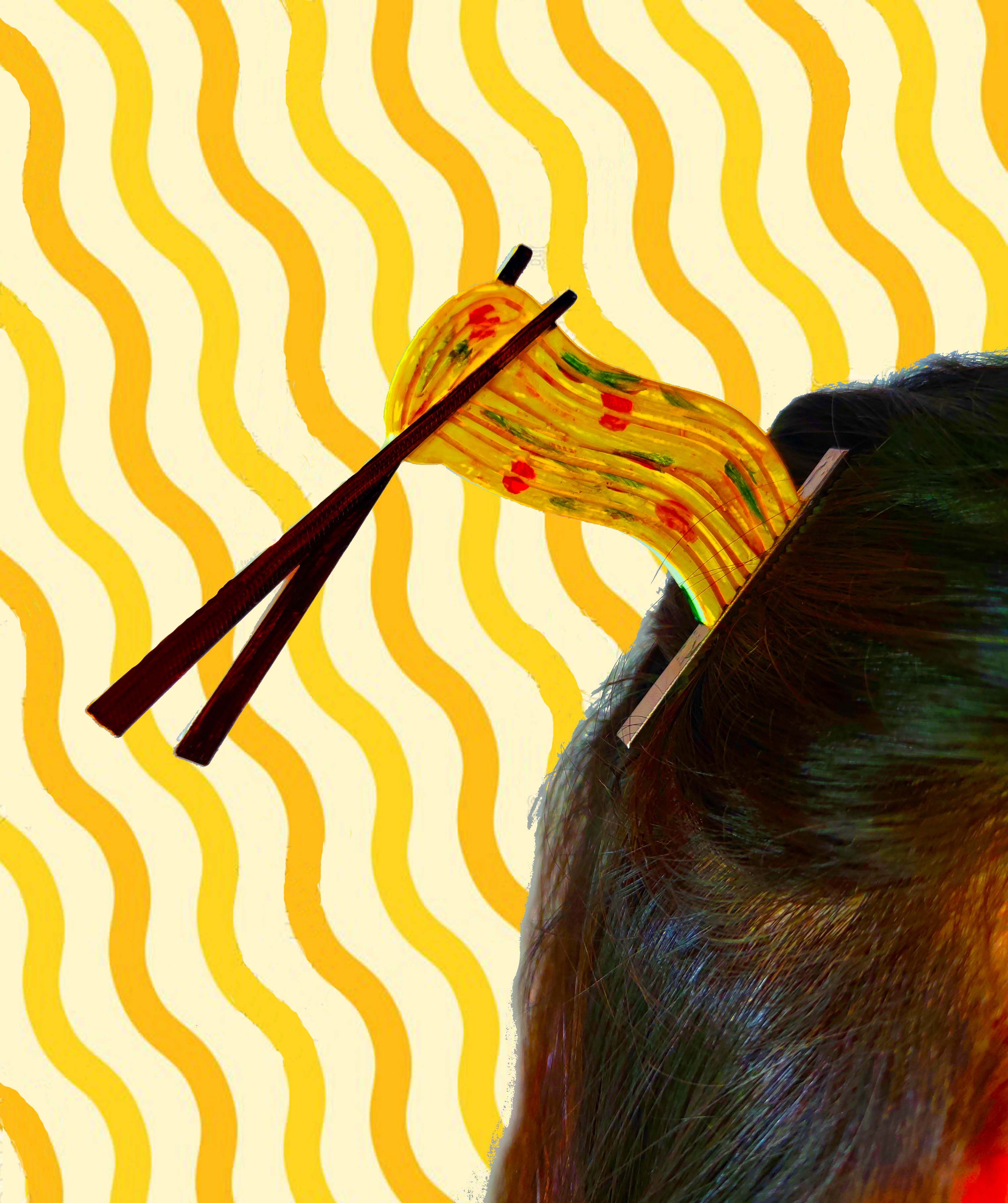 Fries & Ramen Hair Accessories by Matteo Giovanni Cirfeda | Download ...