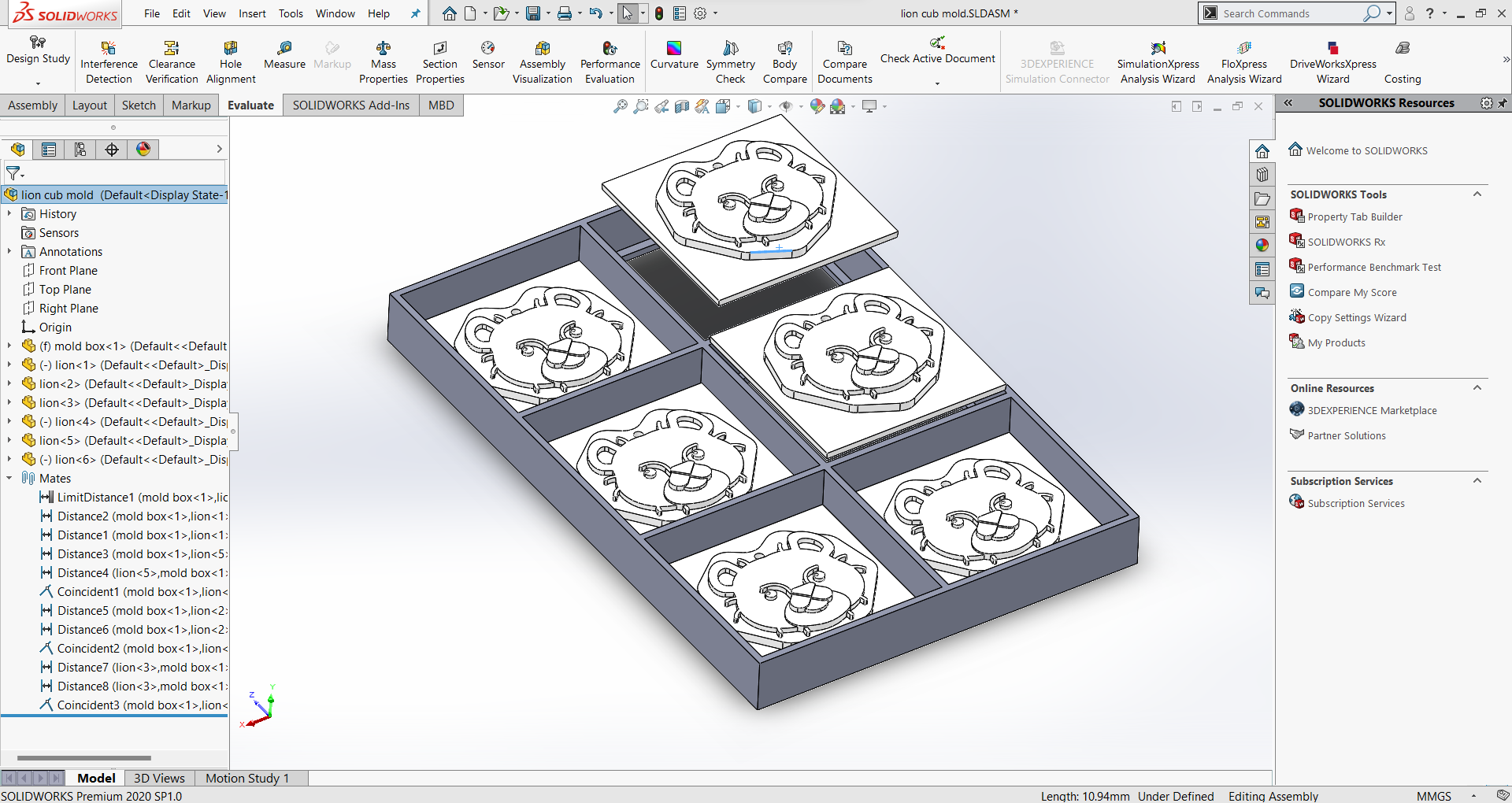 Lion Keychain Mold Set by H.Zentani | Download free STL model ...