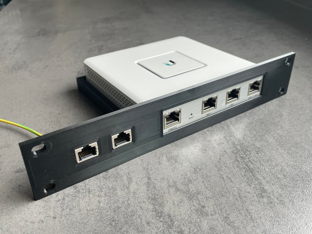 UniFi USG + Surge Protector 10" Rack mount by dewenni | Download free ...