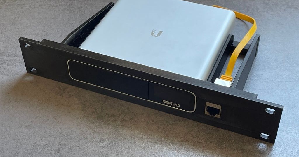 UniFi CloudKey Gen2 with KeyStone - 10" Rack mount by dewenni ...
