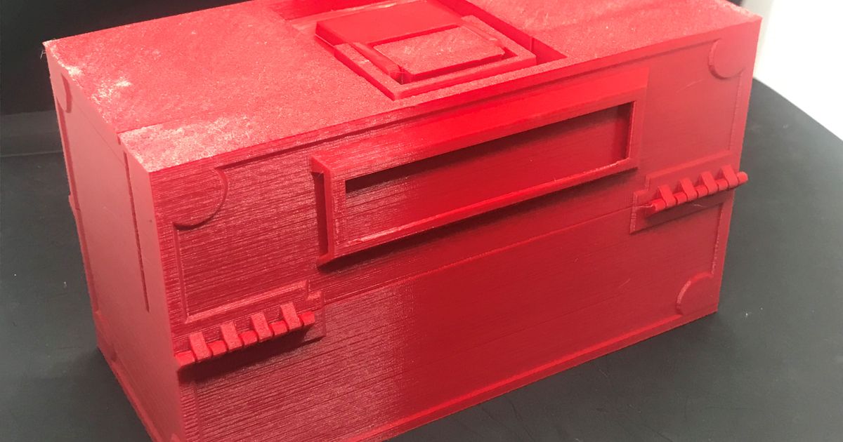 Parts Box with Print-in-Place Latch and Nameplates by actualSIZE ...