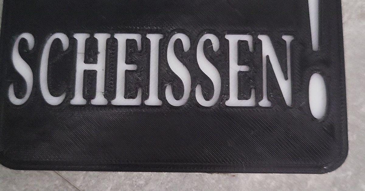 geh scheissen by Chris_1978 | Download free STL model | Printables.com