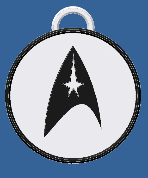 Star Trek Keychain by timmyneun | Download free STL model | Printables.com