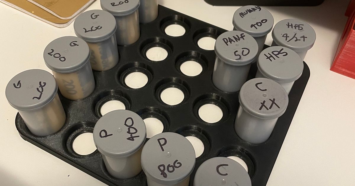 35mm film canister tray by Harry148 | Download free STL model ...