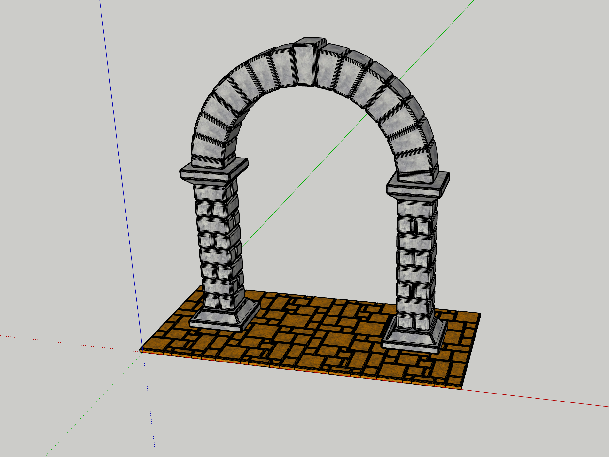 Arco de medio punto o arco de cañon by MK | Download free STL model ...