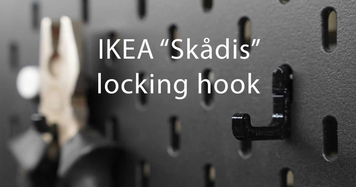 IKEA "Skådis / Skadis " pegboard accessories by makerunit | Download ...