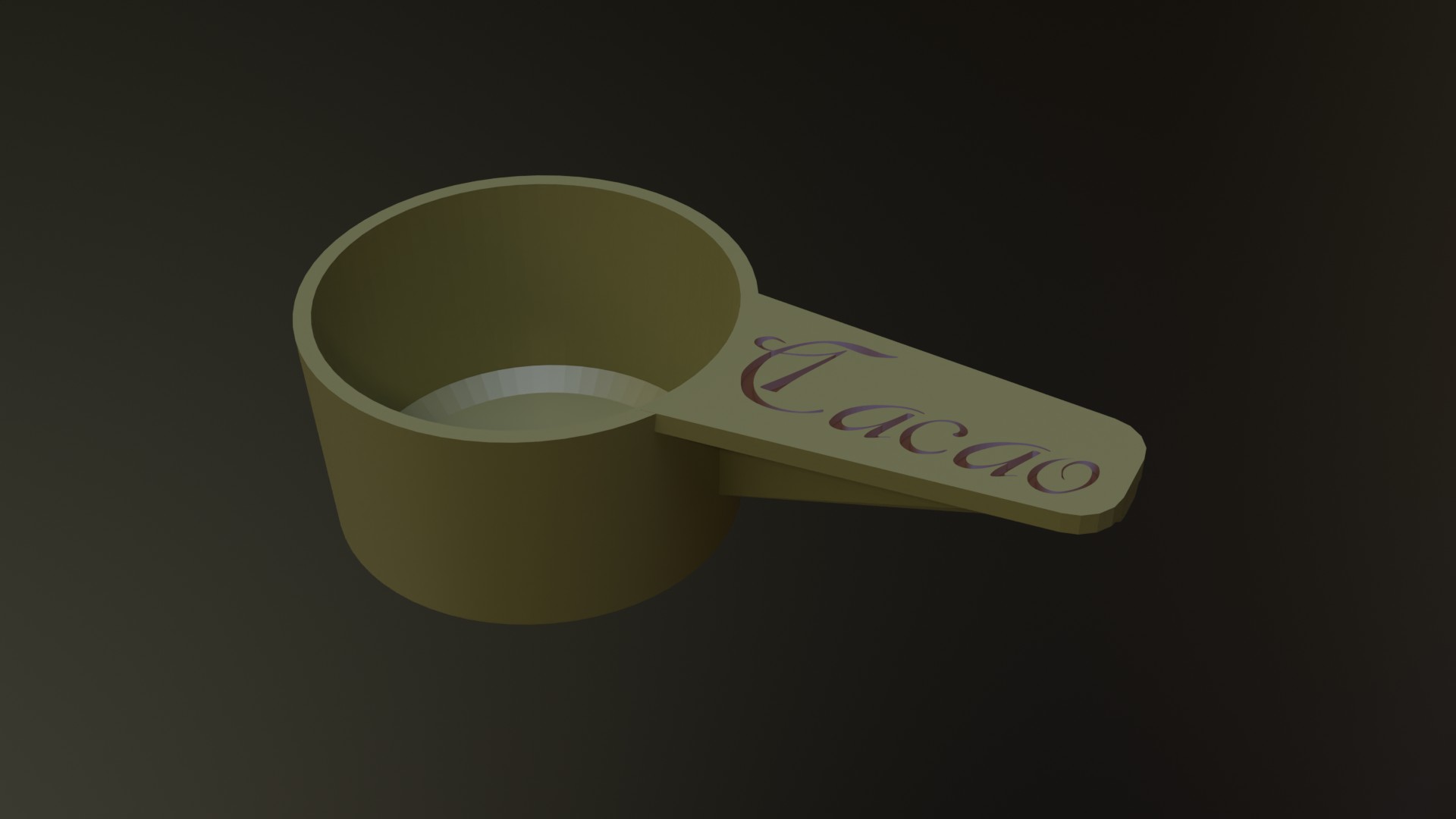 Cacao dosing spoon by CdR | Download free STL model | Printables.com