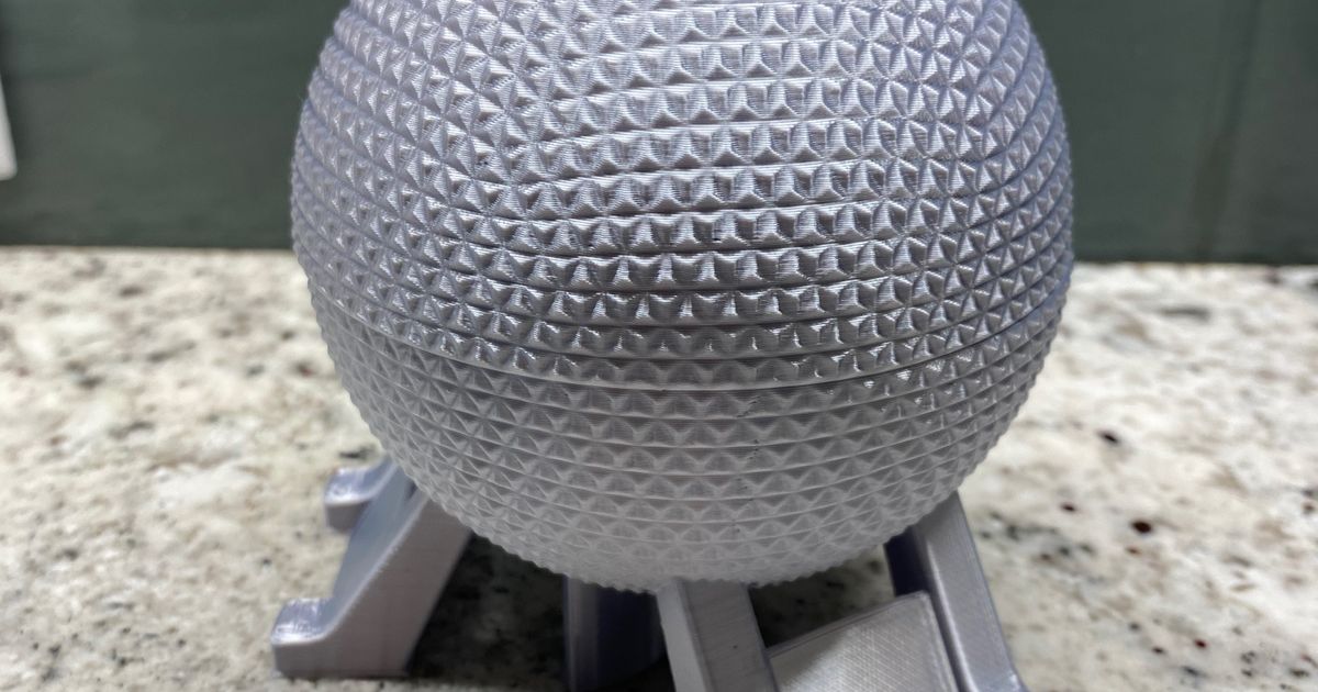 Epcot Spaceship Earth (Hollow) by Sixteenbit | Download free STL model ...