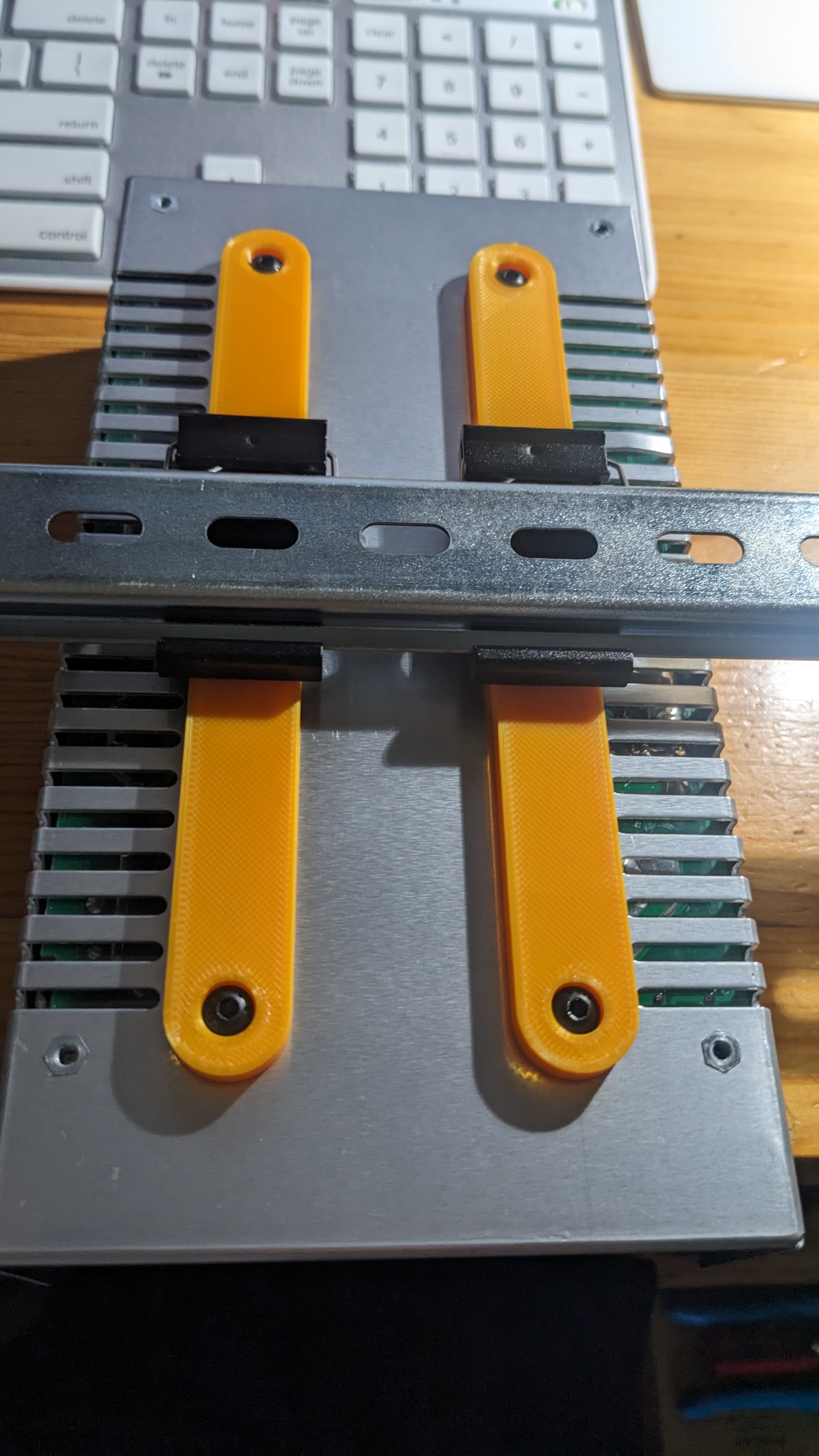 Drok 0-48V PSU brackets for universal DIN bracket (vertical) by meh ...