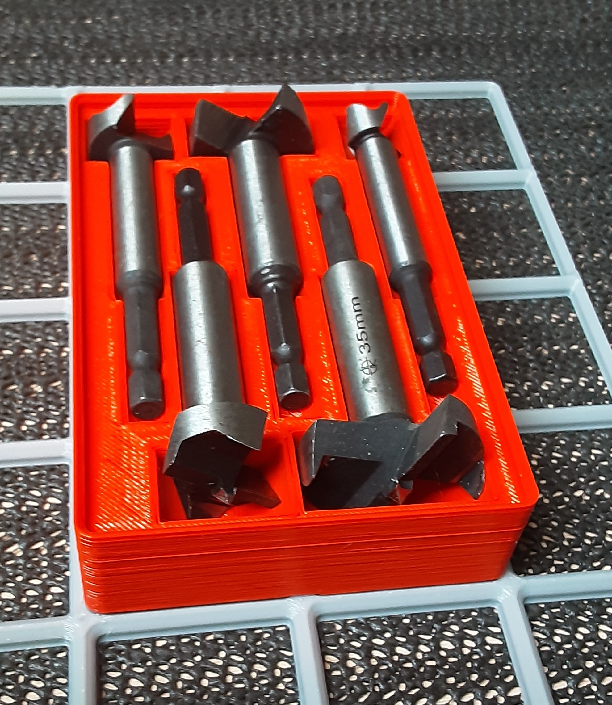Forstner drill gridfinity bin by fumo | Download free STL model ...