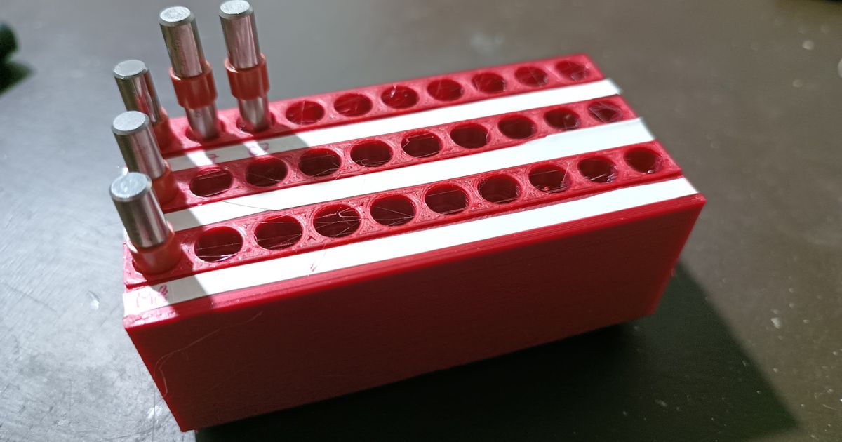 CNC bits holder/organizer 2x1 by PaŠe | Download free STL model ...