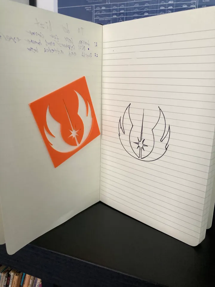 Starwars Jedi Order Stencil by M1Designs | Download free STL model ...