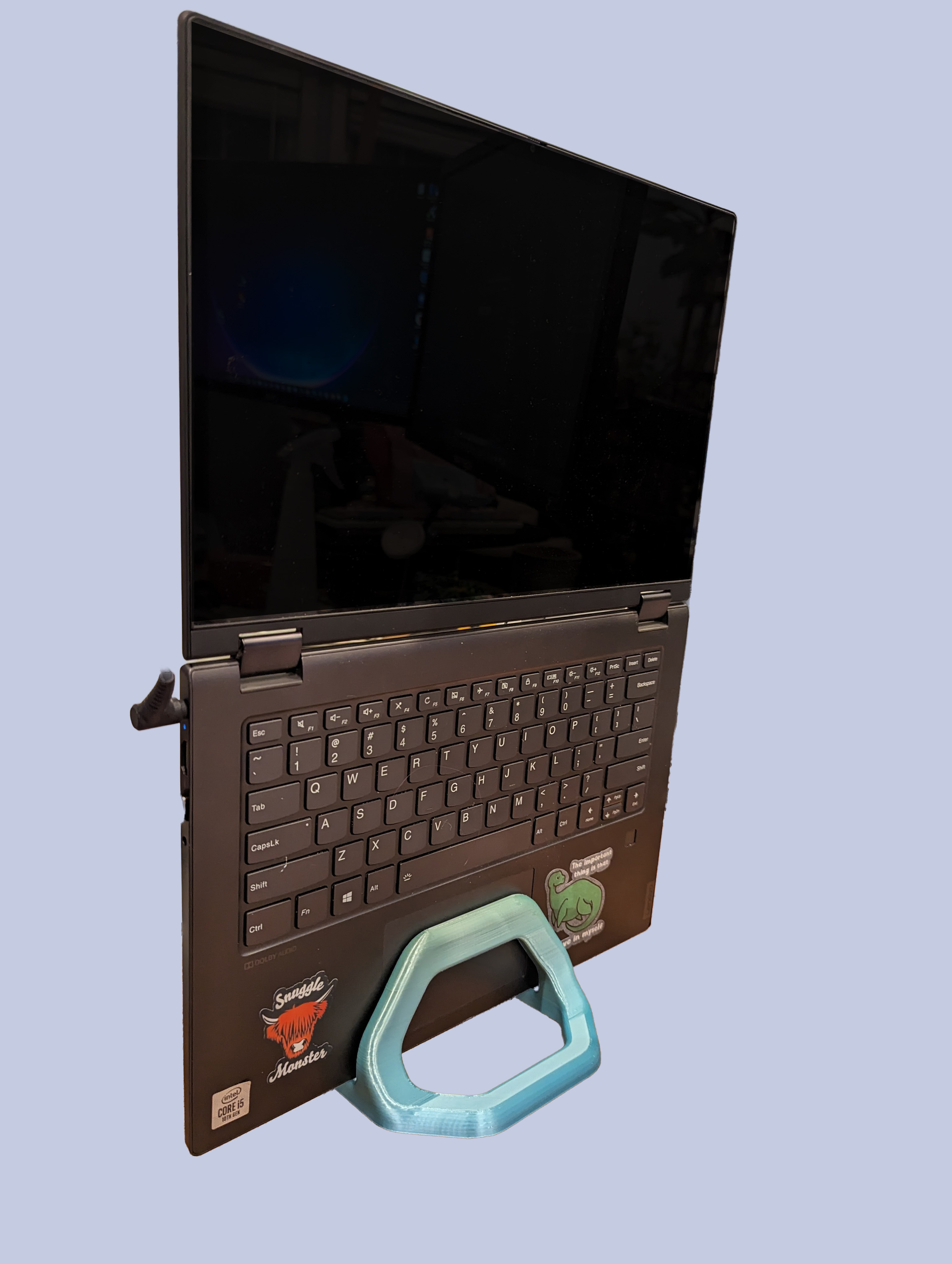 Vertical Open Laptop Stand by Beata | Download free STL model ...