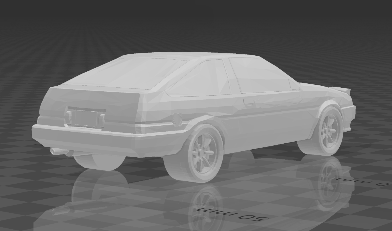 AE86 Toyota Corolla Trueno by Manifold3D | Download free STL model ...
