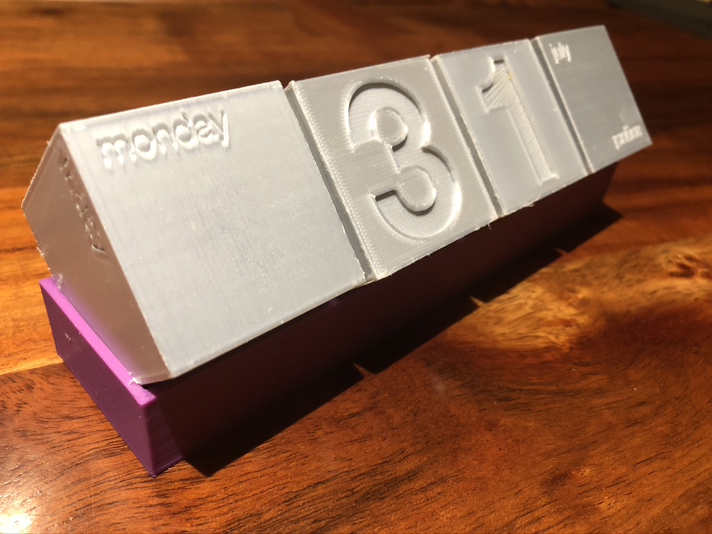 Perpetual Cube Calendar by gfretz | Download free STL model ...