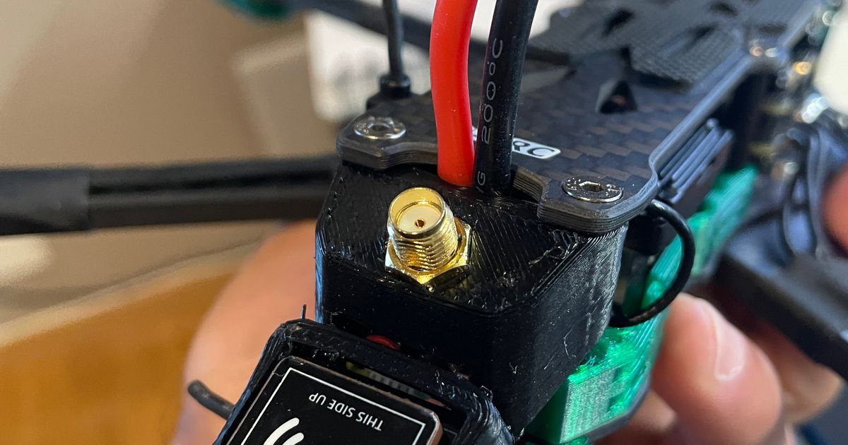 GEPRC Mark5 GPS and SMA mount by Nordfpv | Download free STL model ...