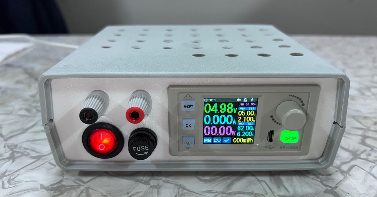 Panels for case Kradex Z4AJ and RuiDeng DPS5005 or RK6006 DC-DC power ...